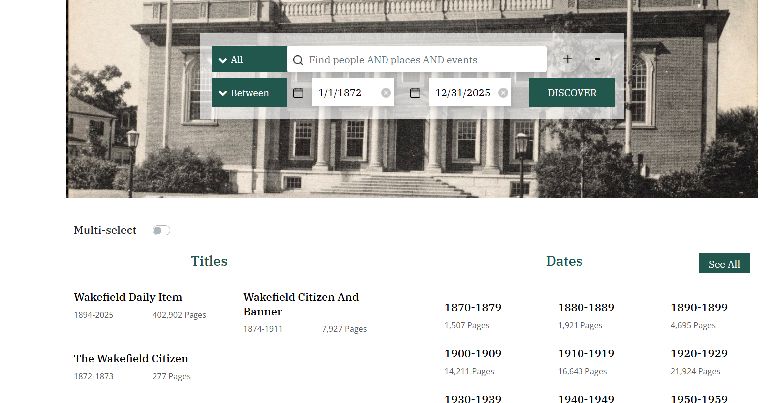 So you want to search the digital Daily Item - Lucius Beebe Memorial ...